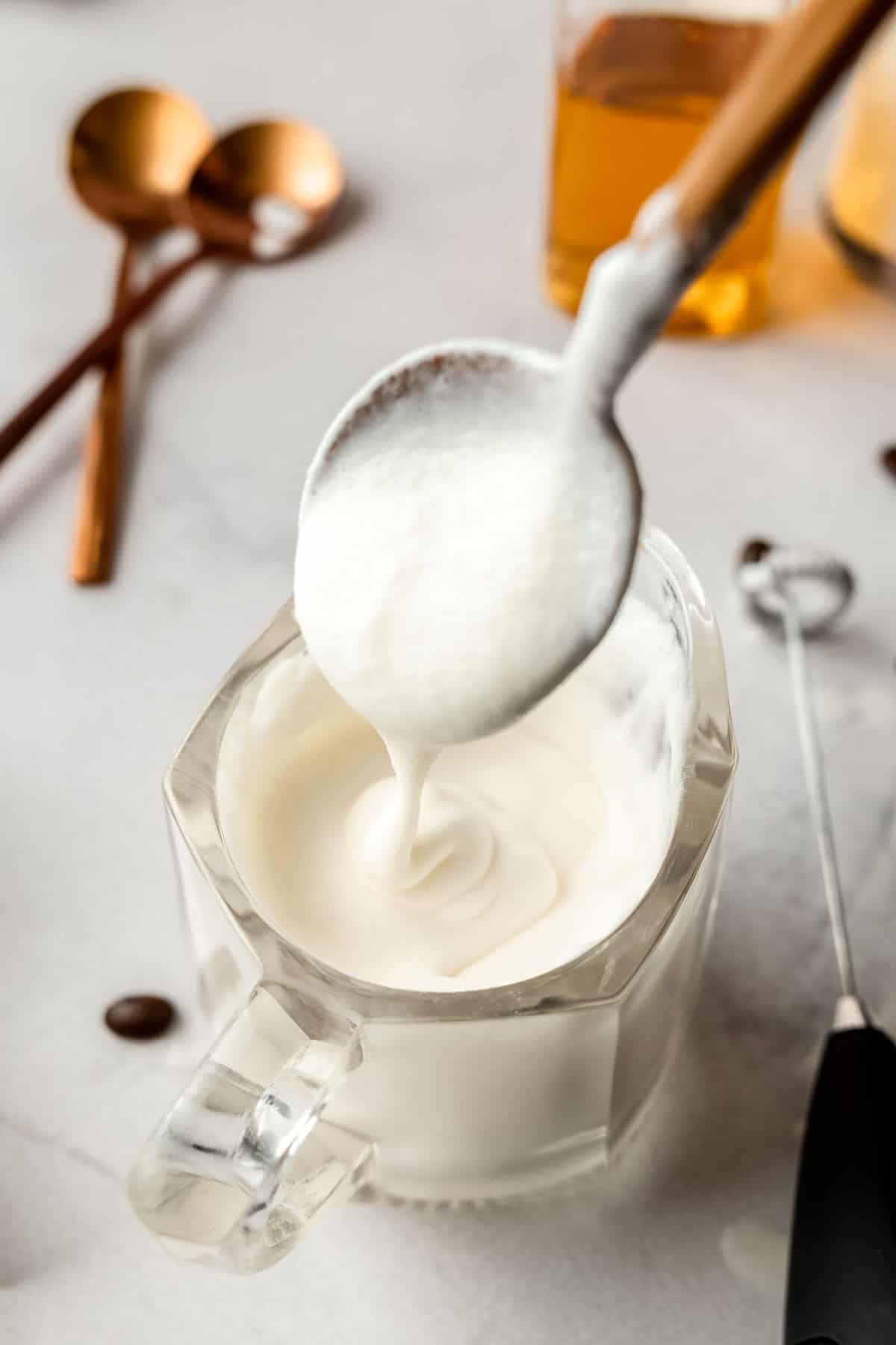 How to Make Vanilla Sweet Cream Cold Foam (Starbucks Copycat)